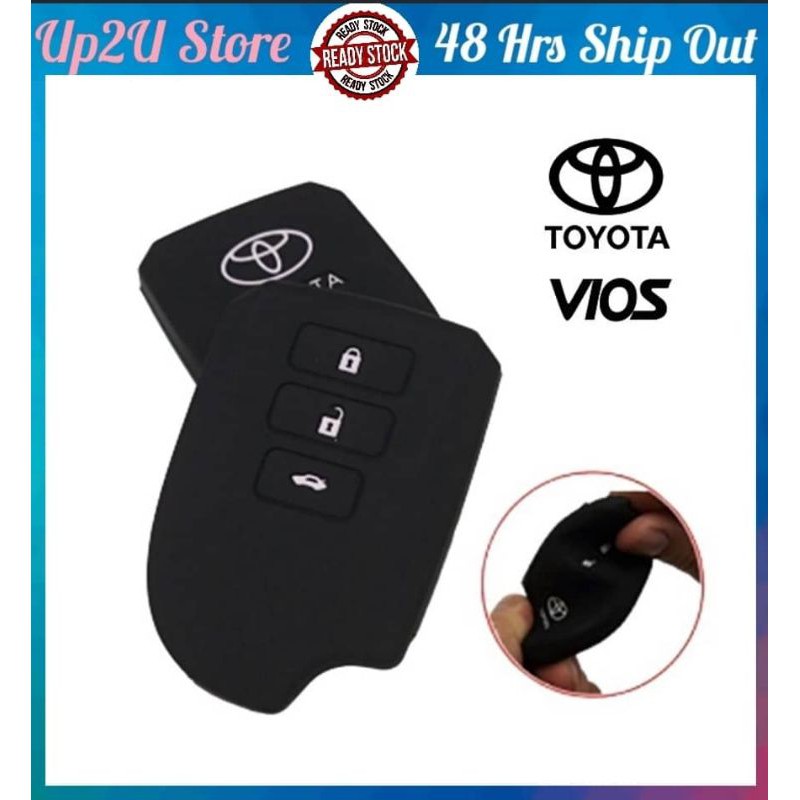 Toyota Vios 2014-2018 Keyless Remote Smart Key Silicone Cover Oem ...