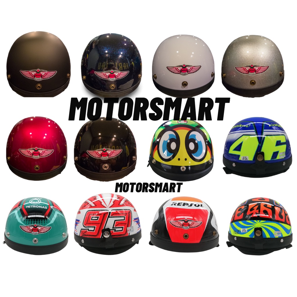 MHR 100% ORIGINAL STENG HELMET HALF CUT TOPI KELEDAR MHR III TOPI STENG ...