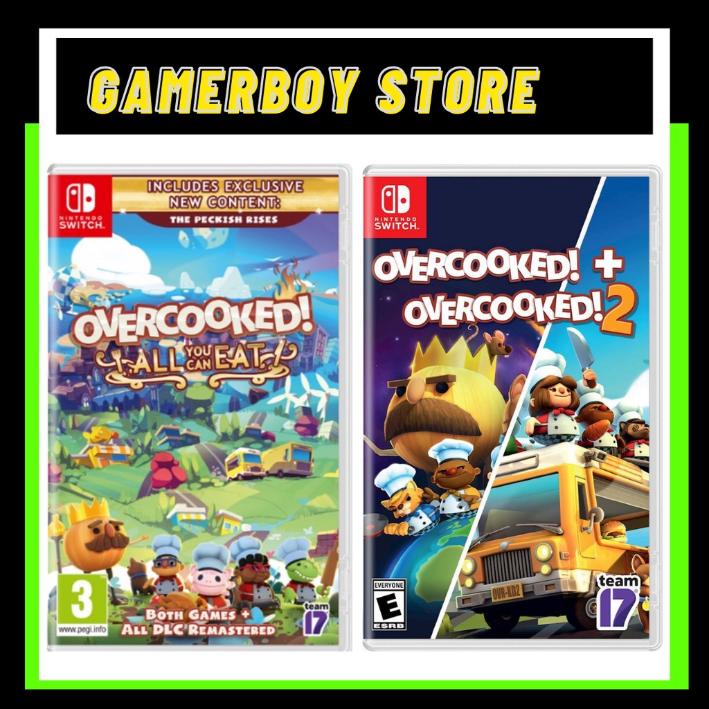 Nintendo Switch Overcooked All You Can Eat & Overcooked + Overcooked 2 ...