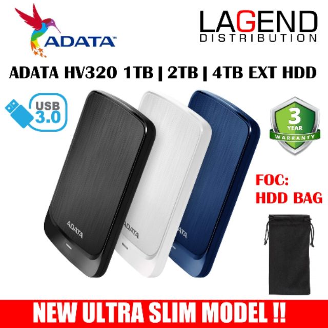 ADATA HV320 USB 3.1 1TB 2.5" External Hard Disk Drive. APACER 1TB WD ...