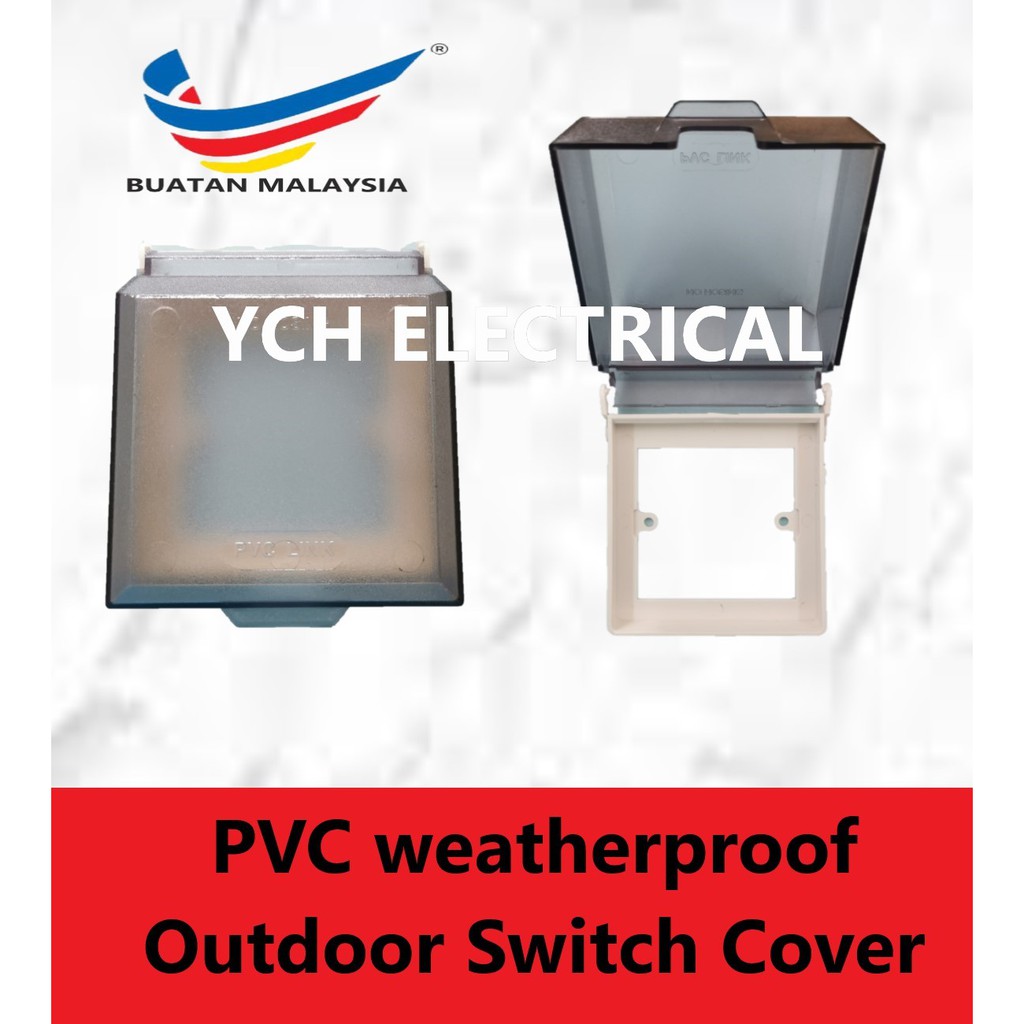 PVC OUTDOOR WEATHERPROOF COVER FOR SWITCH/SOCKET / COVER KALIS HUJAN ...