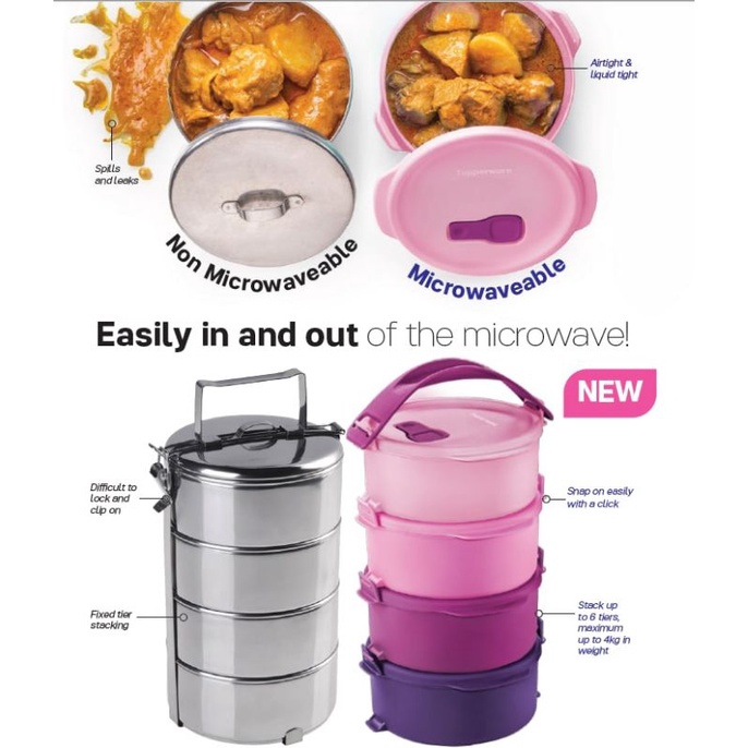 set tiffin tupperware ready stock | Shopee Malaysia