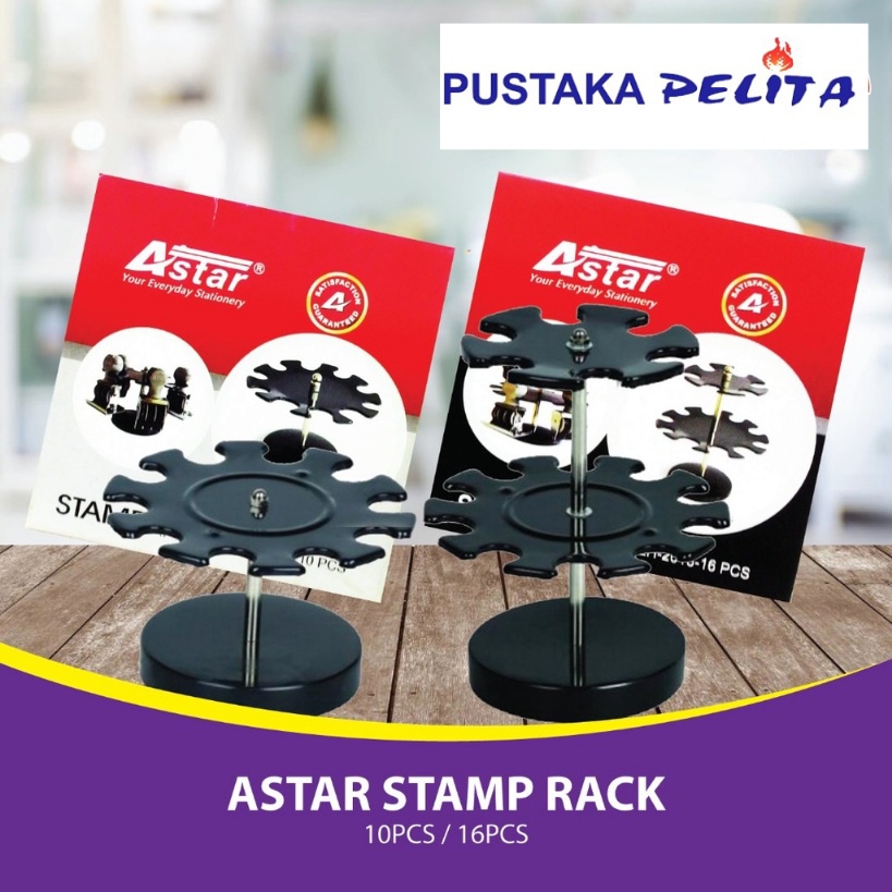 ASTAR Steel Rubber Stamp Rack/ Besi Pemegang Chop ( 10 Holes / 16 Holes ...