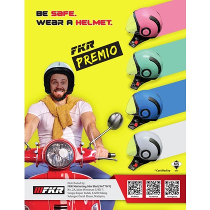 FKR PREMIO HELMET & ACCESSORIES | Shopee Malaysia