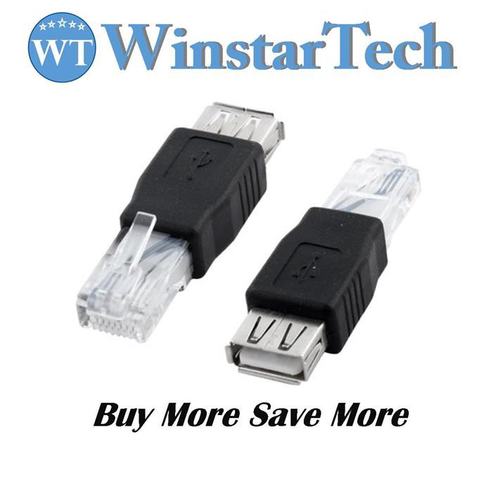 Ethernet RJ45 Male to USB Female Connector Converter Adapter | Shopee ...