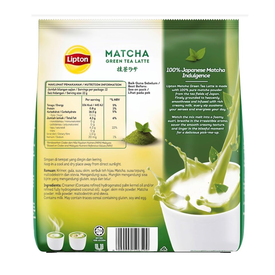 Lipton Matcha Green Tea Nutrition Facts | Besto Blog