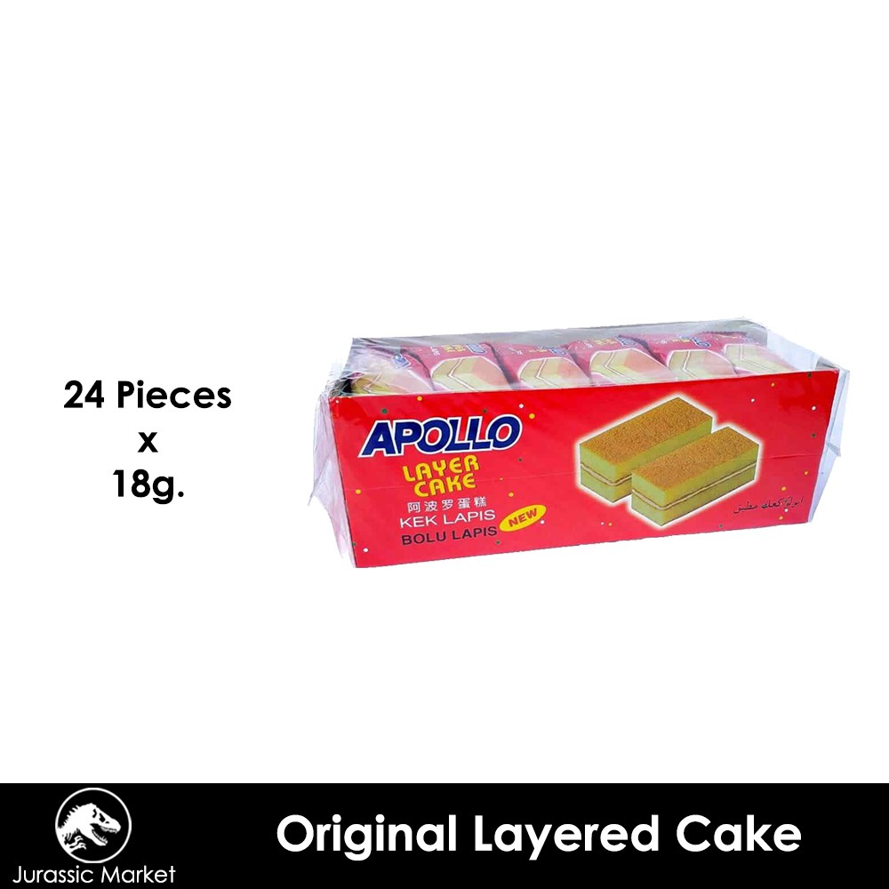 Apollo Layer Cake Original 24 Pieces x 18g | Shopee Malaysia