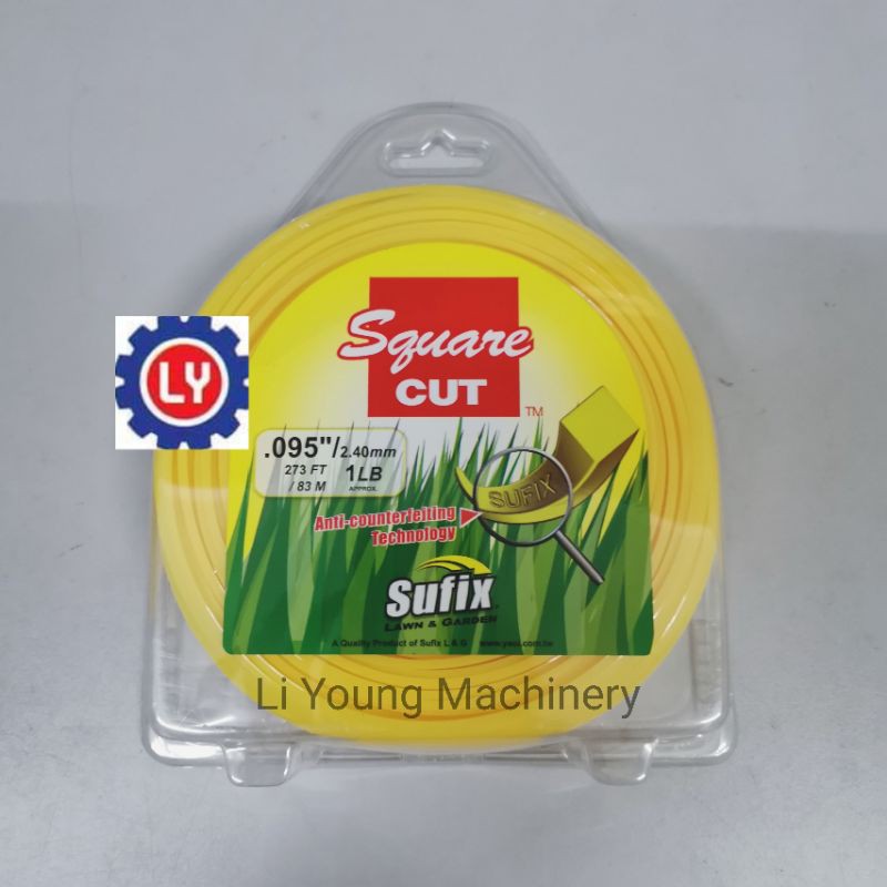 Sufix Nylon Trimmer Line 1LB Square Cut Tali Mesin Rumput Sufix | Shopee Malaysia