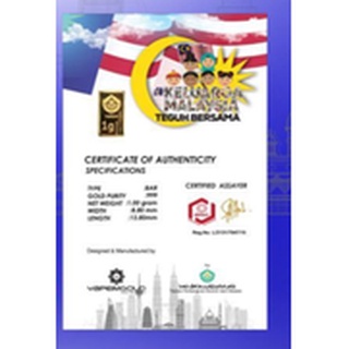 YaPEIM GOLD : 1g Edisi Merdeka 65 Tahun 2022 999 24k | Shopee Malaysia
