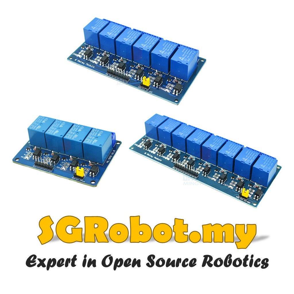 Arduino IoT 1 / 4 /6 / 8 Channel Relay Opto Isolator 10A 5V Relay ...