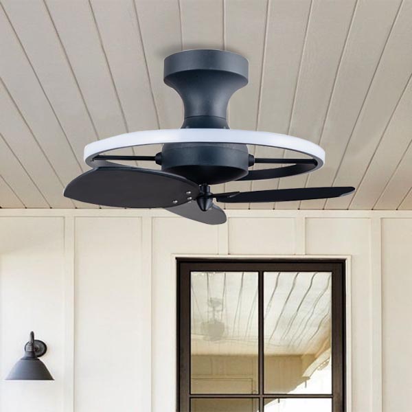 DEKA CONCEPT MICRO CEILING FAN 20" BLACK + WALNUT / KIPAS SILING 20INCI ...