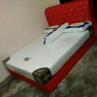 Katil Queen Dan Tilam 8inch/Set Katil Queen dan Tilam/Queen Bed/Set ...