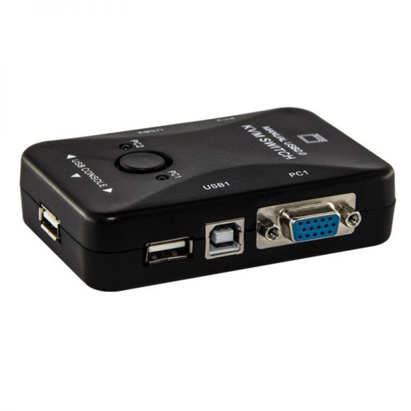 (Ready Stock) i Cable 2 Port Manual USB 2.0 KVM Switch (1 Input + 2 ...