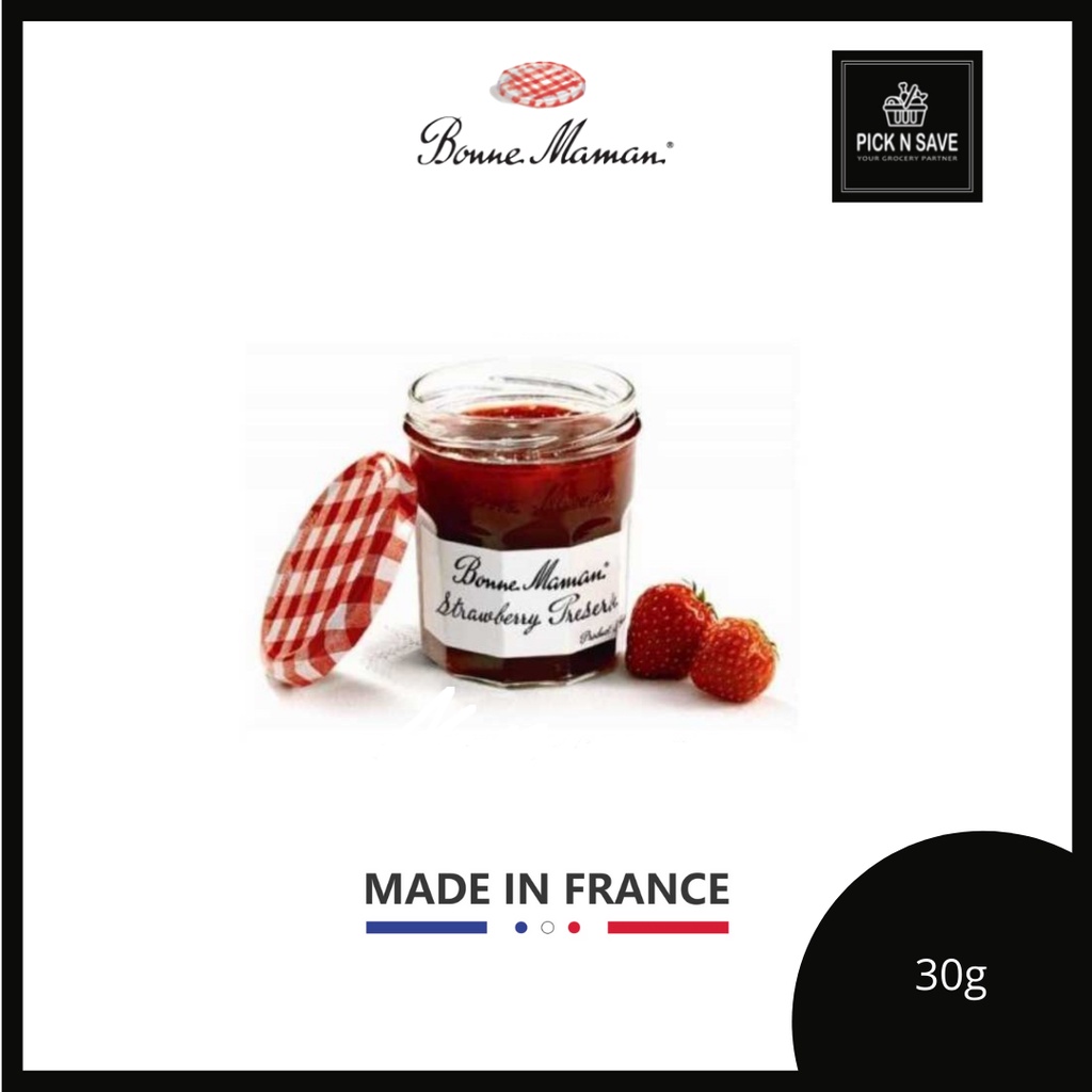 Bonne Maman Strawberry Mini Jam 30g | Shopee Malaysia