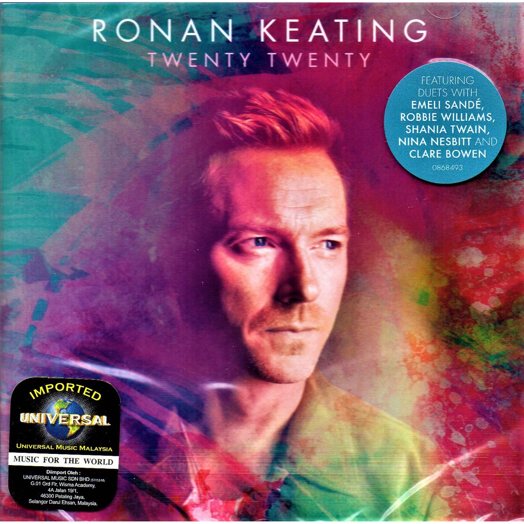 Ronan Keating - Twenty Twenty ( Imported CD + Bonus Tracks ) | Shopee ...