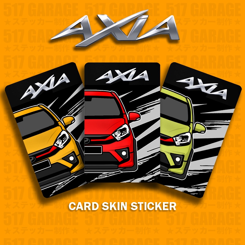 PERODUA AXIA 2022 / ATM STICKER / T*G STICKER / BANK CARD STICKER ...