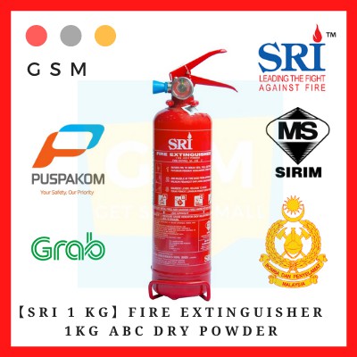【SRI 1KG】Fire Extinguisher 1KG ABC Dry Powder Pemadam Api #Suitable For ...