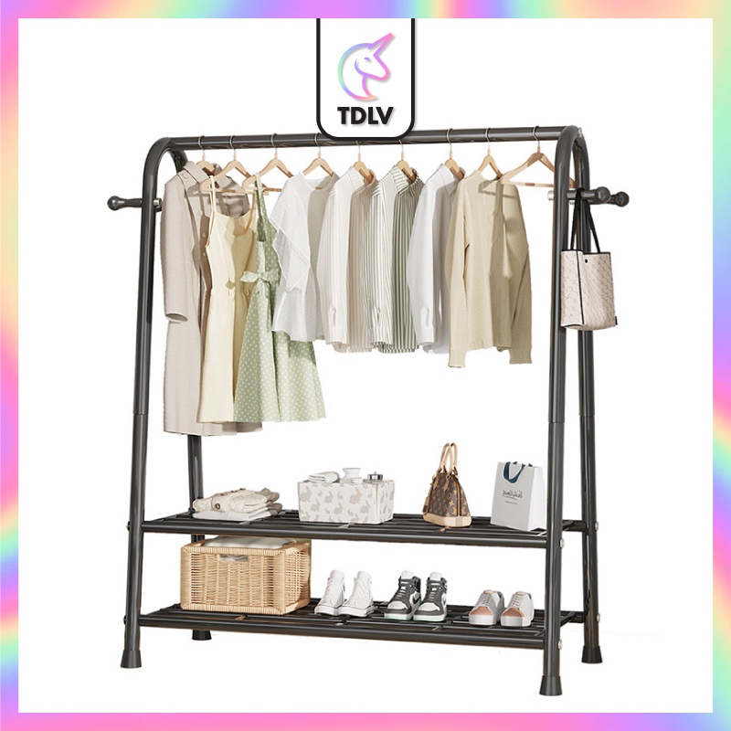 TDLV A Shape Rak Baju Clothes Rack Cloth Hanger Stand Rack Hanging ...