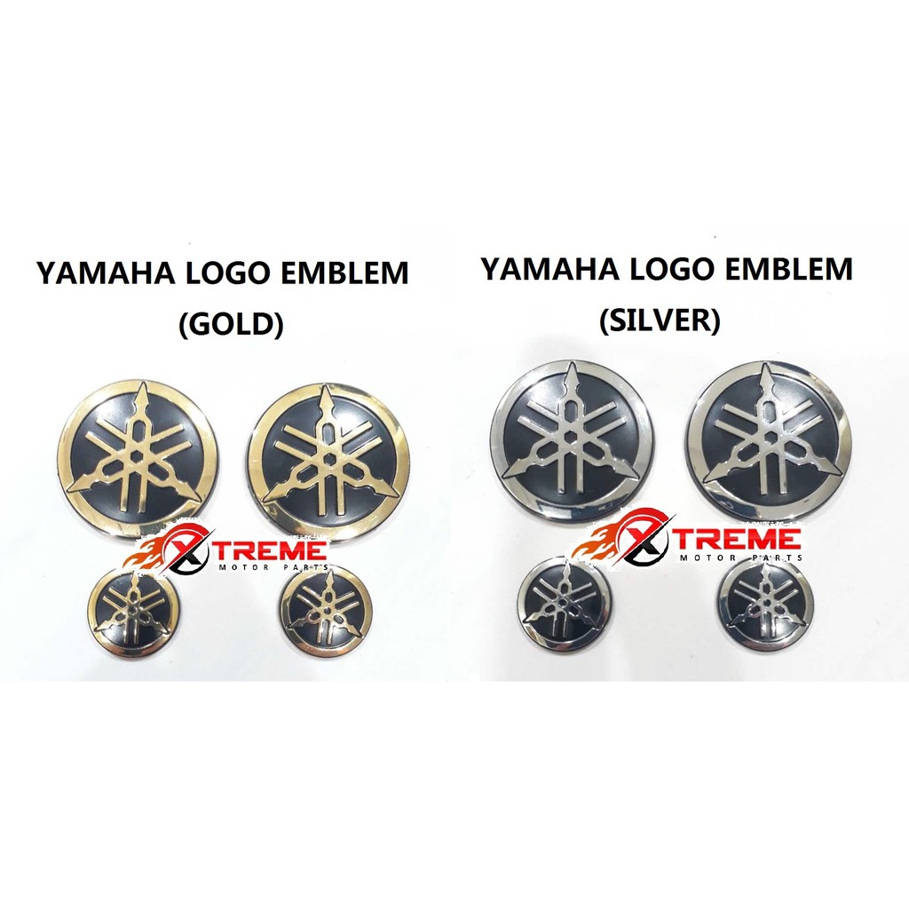 Yamaha Logo Emblem Gold / Silver Indonesia Y15ZR Y15 Y15Z LC135 ...