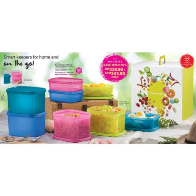 Tupperware Smart Keeper Gift Set (8) | Shopee Malaysia