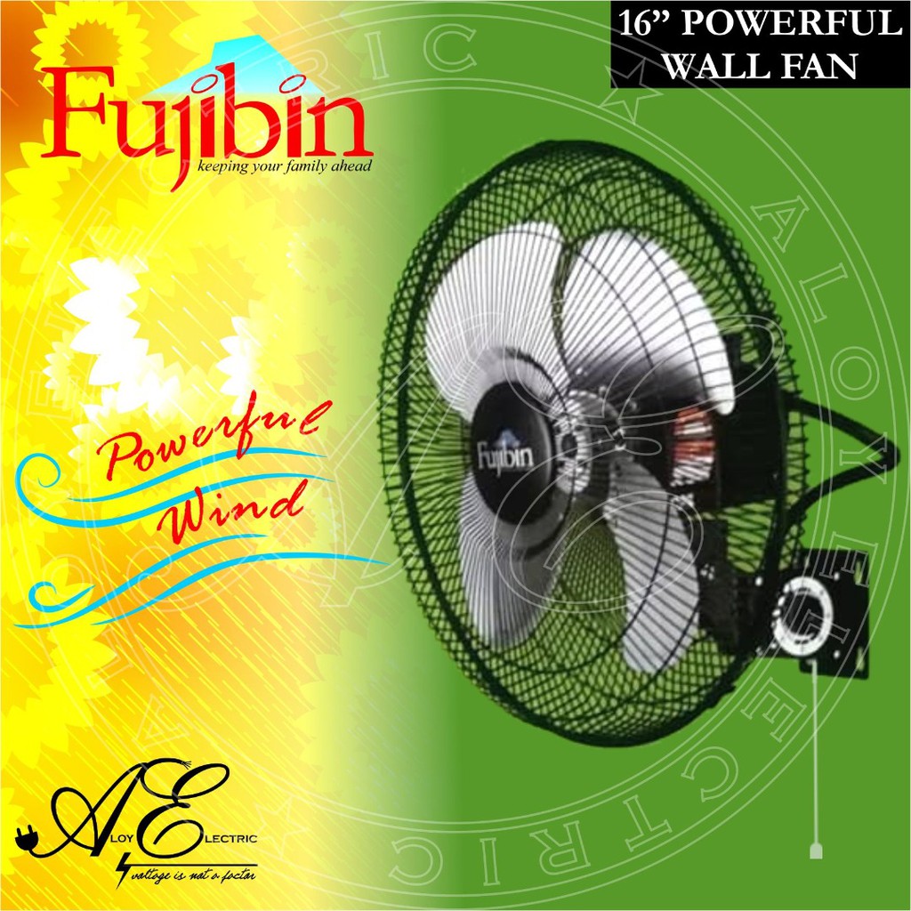 FUJIBIN 16" POWERFUL WALL FAN FBW-16MC - Black | Shopee Malaysia
