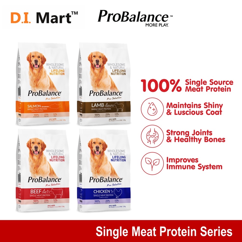 ProBalance Adult Dry Dog Food - Salmon(13.5kg)/Chicken/Beef/Lamb(15kg ...