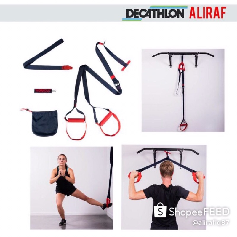 (ORIGINAL) DECATHLON TRX INDOOR TRAINING SUSPENSION ROPE SET | Shopee ...