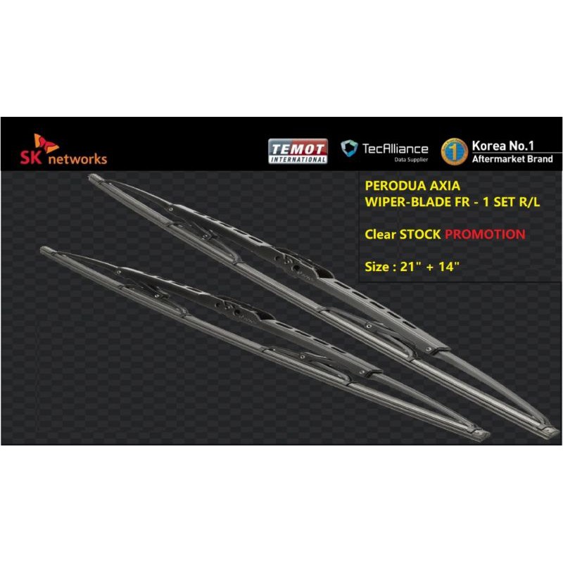 Perodua Axia - Wiper Blade Front 1 Set R/L (SpeedMate) | Shopee Malaysia