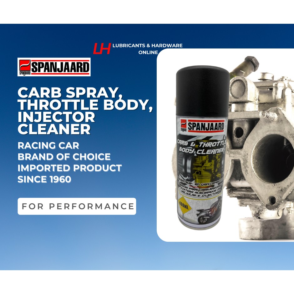 Spanjaard Carb Spray And Throttle Body Injector Cleaner (400ml ...