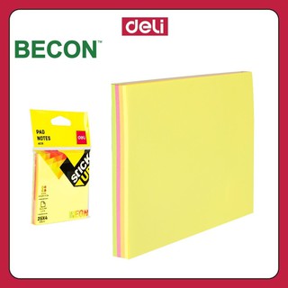 Deli Sticky Notes Neon Colour 3x3 inch EA02602 4pad ( 25sheets ...