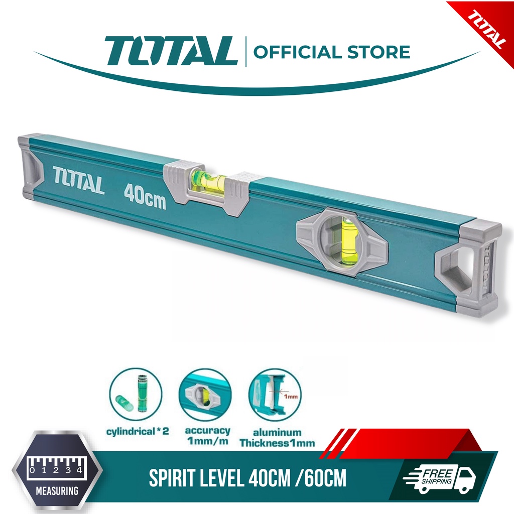 Total Spirit Level (40cm / 60cm) TMT24036 / TMT26036 | Shopee Malaysia