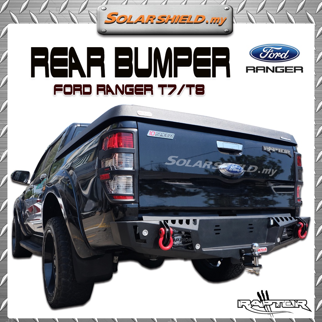 Ford Ranger T7/T8, Raptor,Wildtrack Rear Bumper Option 4X4 Rear Bumper ...