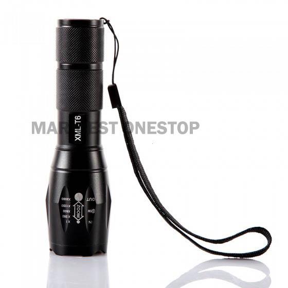 XML-T6 3 Mode Cree XML T6 LED Zoom Adjustable Mini Torchlight Flashlight Bright Light | Shopee ...