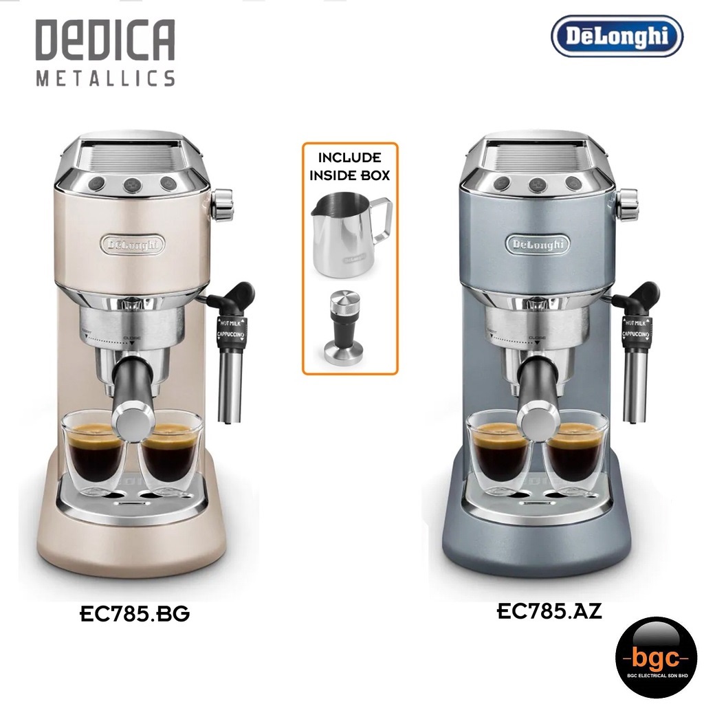 Delonghi EC785 Dedica Metallics Pump Espresso Coffee Machine EC785.AZ ...