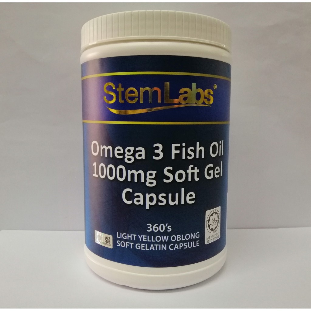 STEMLABS' OMEGA 3 FISH OIL 1000MG SOFTGEL CAPSULE 360'S | Shopee Malaysia