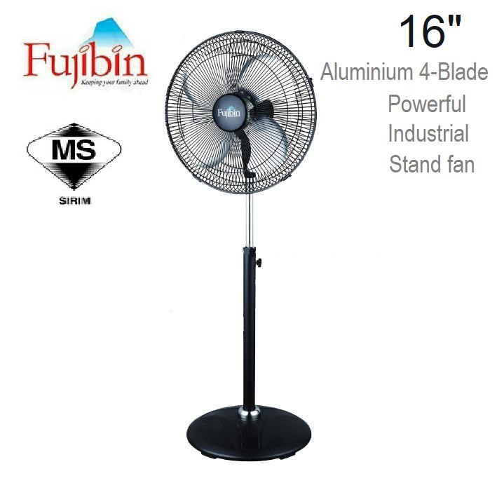 Fujibin FBS-16 16" Aluminium 4-Blade Powerful Industrial Stand Fan ...