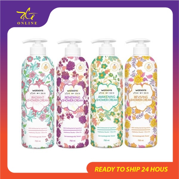 Watsons Love My Skin 750ml Shower Cream / Awakening / Renewing ...