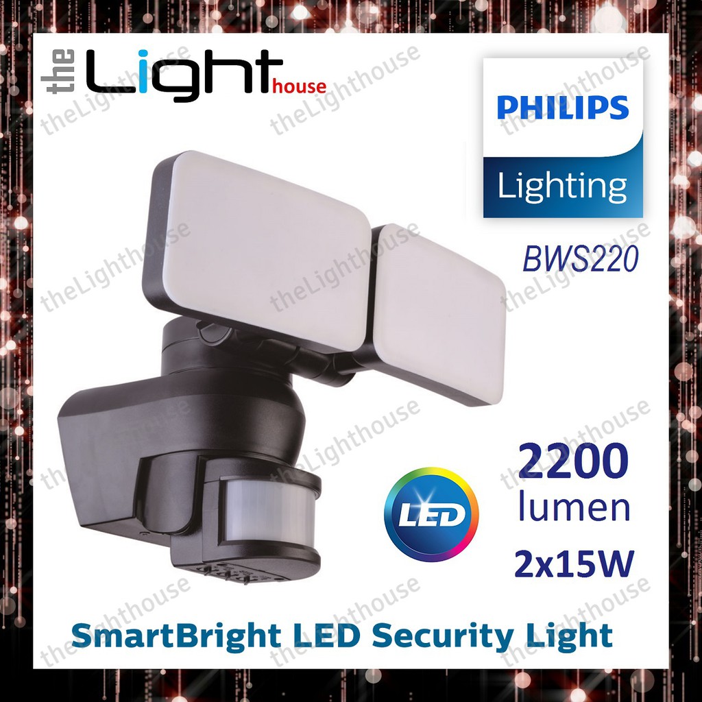 PHILIPS MOTION SENSOR WITH LED LIGHT BWS 220 SECURITY LIGHT | Shopee ...