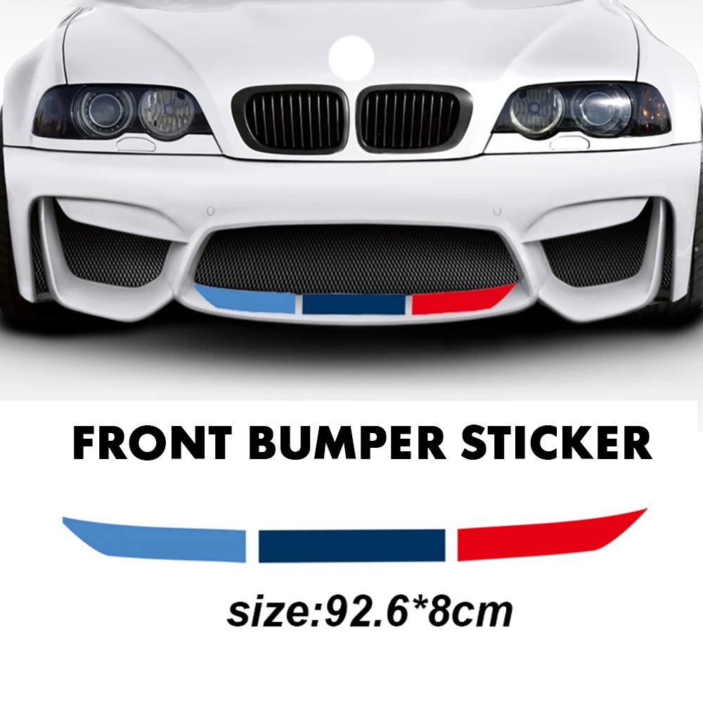 M Performance Car Front Rear Bumper Sticker For BMW E36 E39 E46 E60 E61 ...