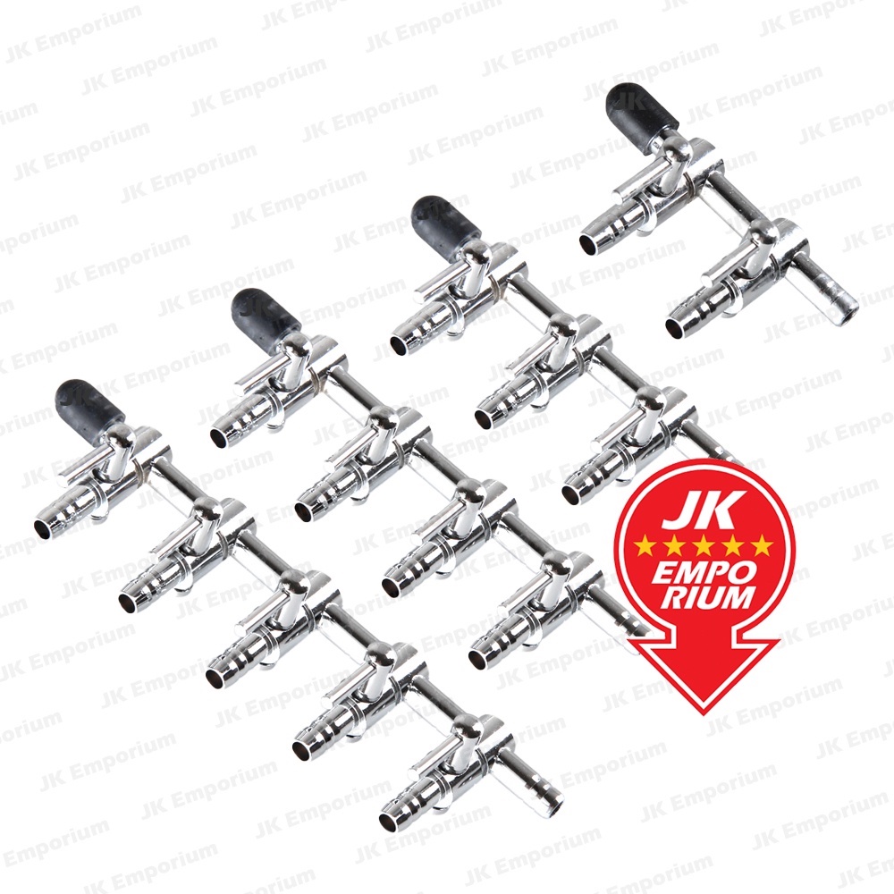 Stainless Steel Airline Flow Control Valve 4/6mm Air Level Tube Tubing ...