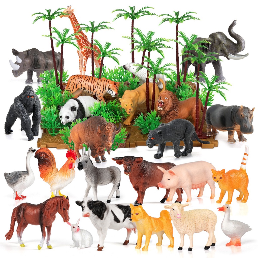 Simulation Animal Models Toys / Wild Animal Simulation Toy / Farm ...