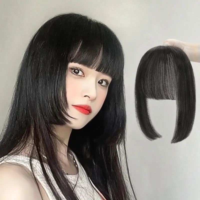 False Bangs Synthetic Hair Bangs Hair Extension Fake Fringe Natural ...