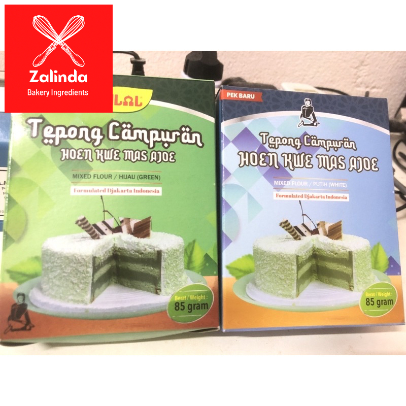 Bilal Hoen Kwe Mas Ajoe Tepung Campuran 85gm (hijau/putih) | Shopee ...