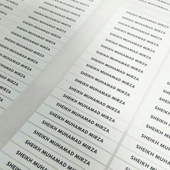 STICKER NAMA (TRANSPARENT/WHITE BACKGROUND/CUSTOM) | Shopee Malaysia