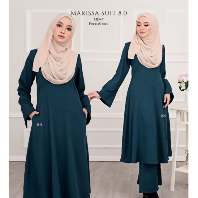 SUIT MUSLIMAH LABUH SET MARISSA JUBAH SELUAR LABUH UMRAH HAJI NURSING ...