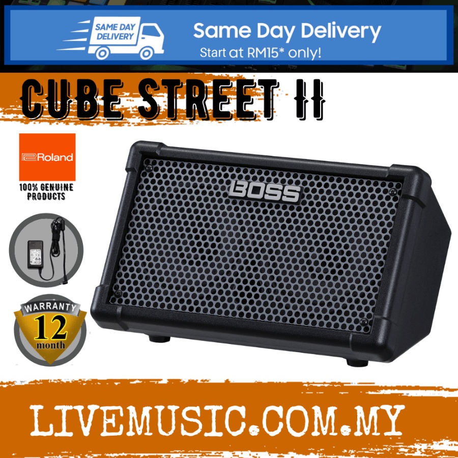 Boss CUBE Street 2 - 2x6.5" 10-watt Battery Powered Combo Amplifier ...