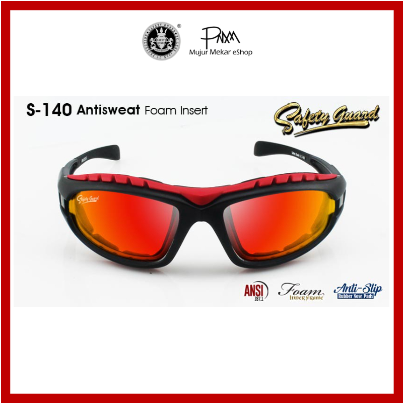 SAFETY GUARD SAFETY GLASSES/ EYE PROTECTION (S-140) - 100% UV & HIGH ...