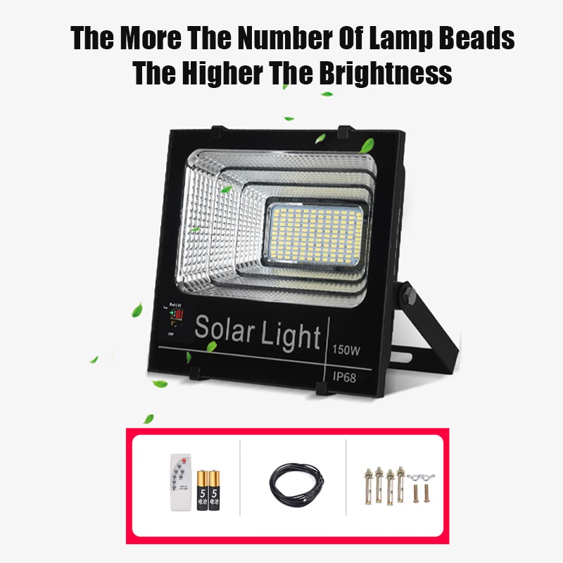 【READY STOCK】Solar light outdoor lighting 500W 300W Solar Spotlight ...