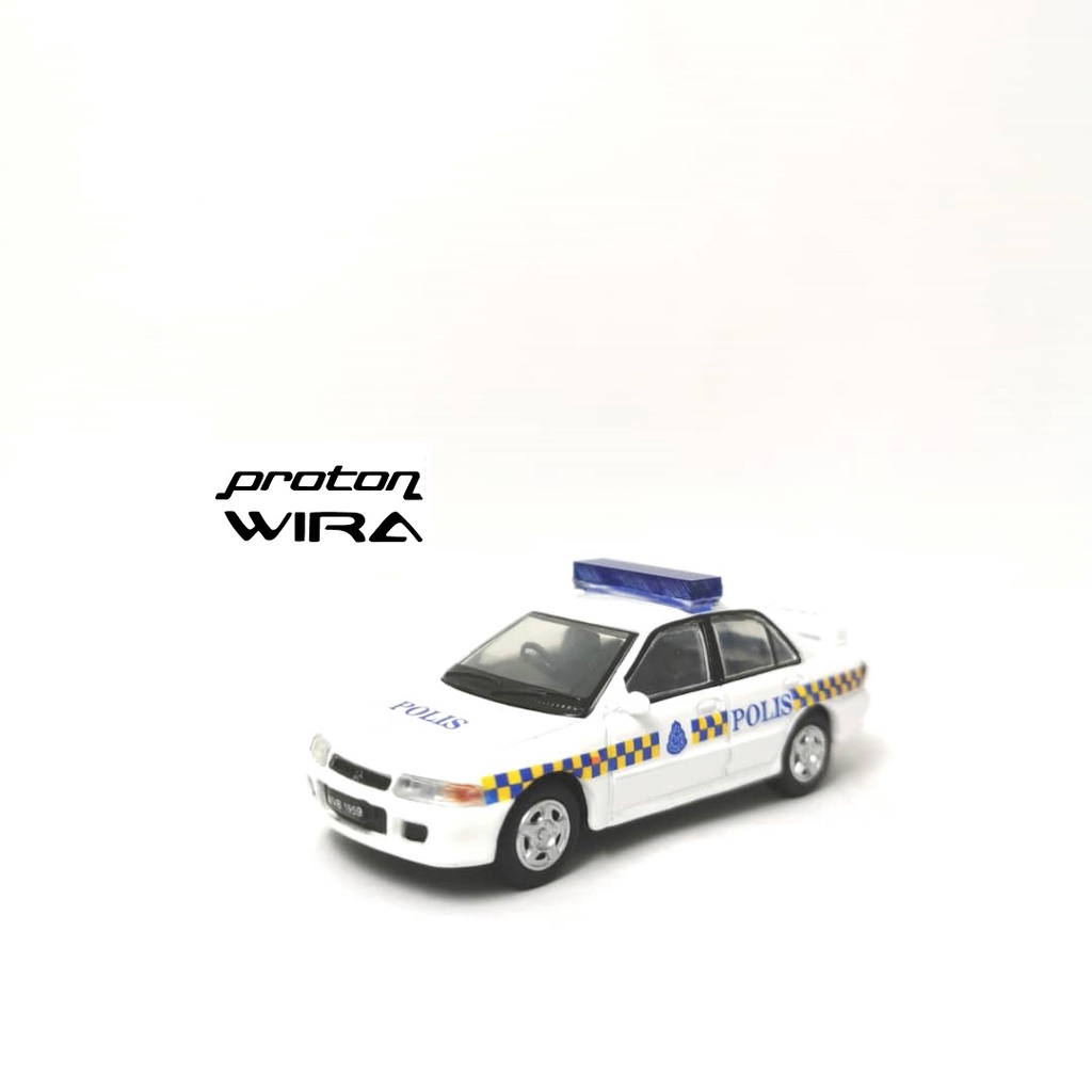 Proton Wira Polis PDRM Malaysia scale 1:64 / 1:32 die cast car model ...