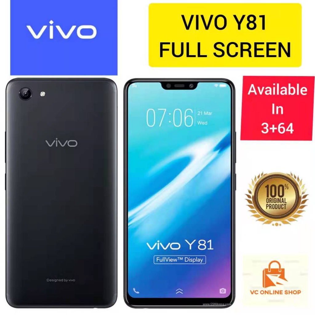 VIVO Y81 3+64 FULL SCREEN ORIGINAL USED (READY STOCK) | Shopee Malaysia